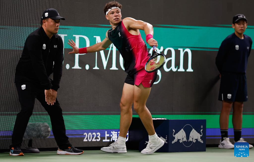 Highlights of ATP World Tour Shanghai Masters tennis tournament-Xinhua