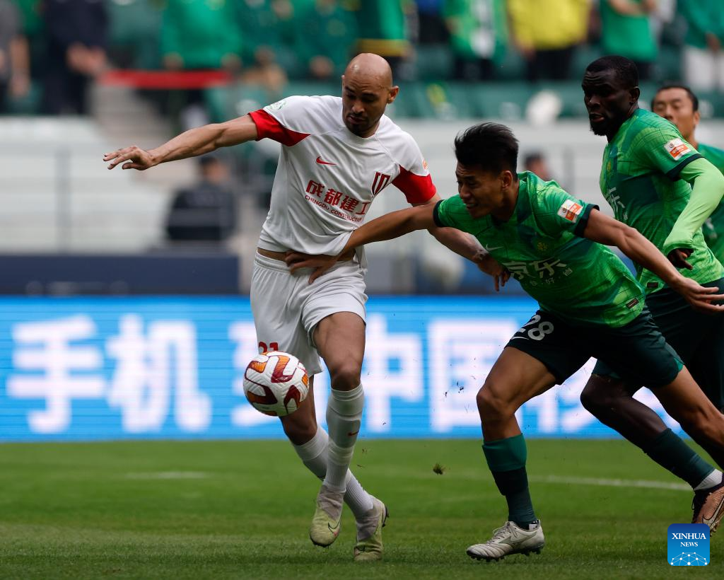 2023 Chinese Super League: Beijing Guoan vs. Chengdu Rongcheng FC-Xinhua