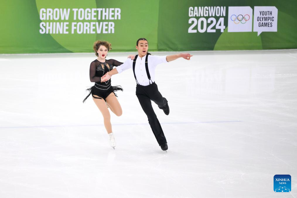 Highlights of figure skating event at Gangwon 2024 Winter Youth Olympic Games-Xinhua