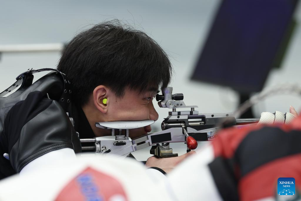 China's Liu Yukun wins men's 50m rifle 3 positions gold at Paris Olympics-Xinhua