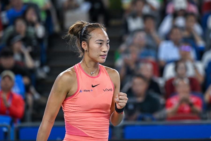 China's Zheng Qinwen qualifies for WTA Finals -Xinhua