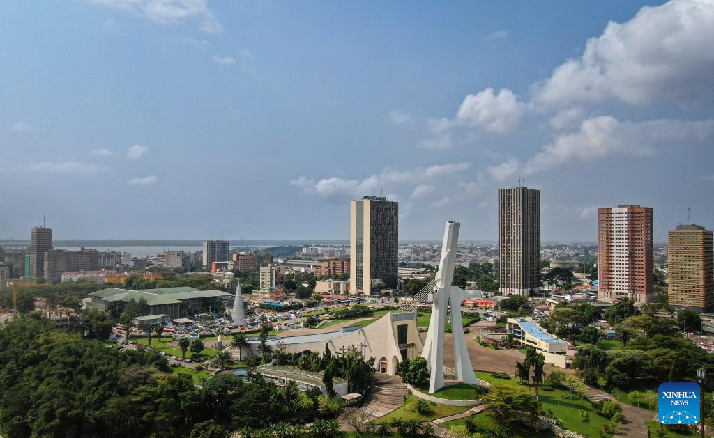 City view of Abidjan, Cote d'Ivoire-Xinhua