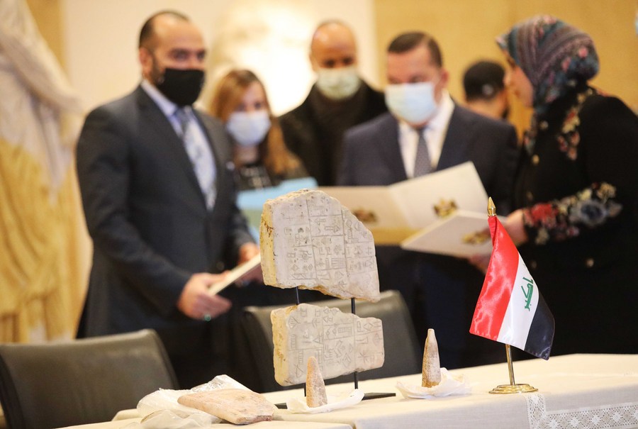 Lebanon returns 337 ancient artifacts to Iraq-Xinhua