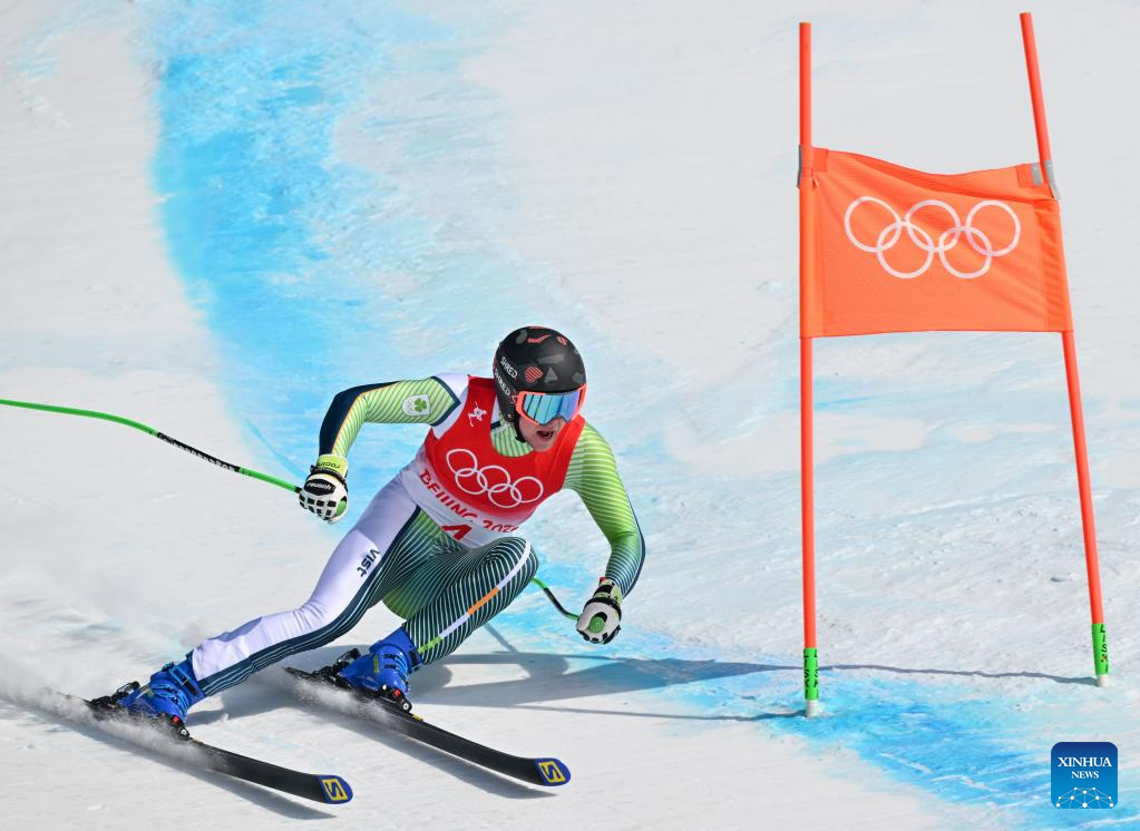 In pics: alpine skiing men's alpine combined at Beijing 2022-Xinhua
