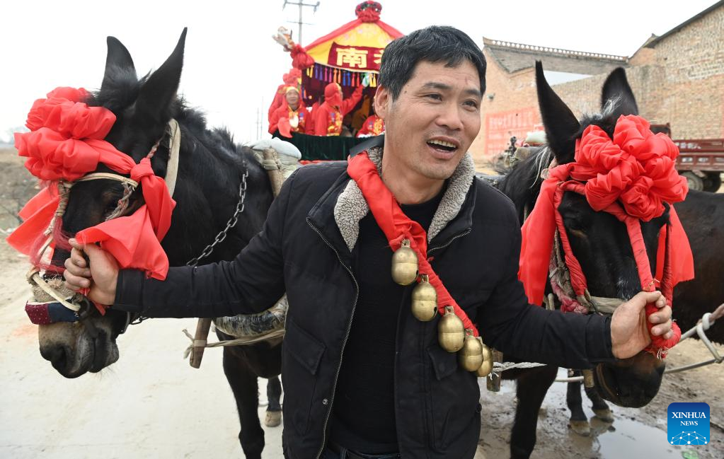 Traditional Shehuo parade held in China's Shaanxi -Xinhua