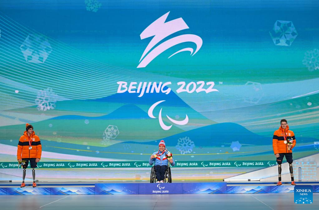 Awarding ceremonies at Beijing 2022 Winter Paralympics on March 8th-Xinhua