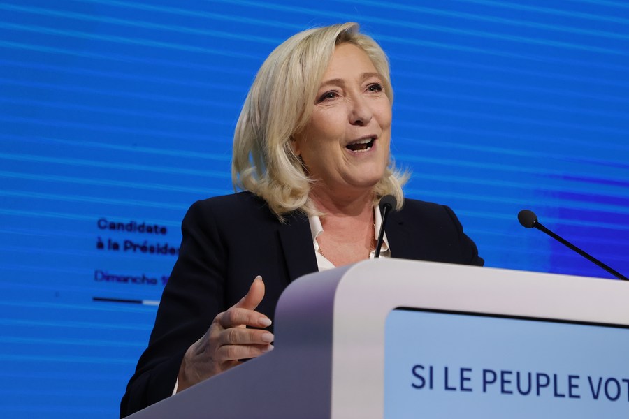 French presidential runoff kicks off between Macron, Le Pen-Xinhua