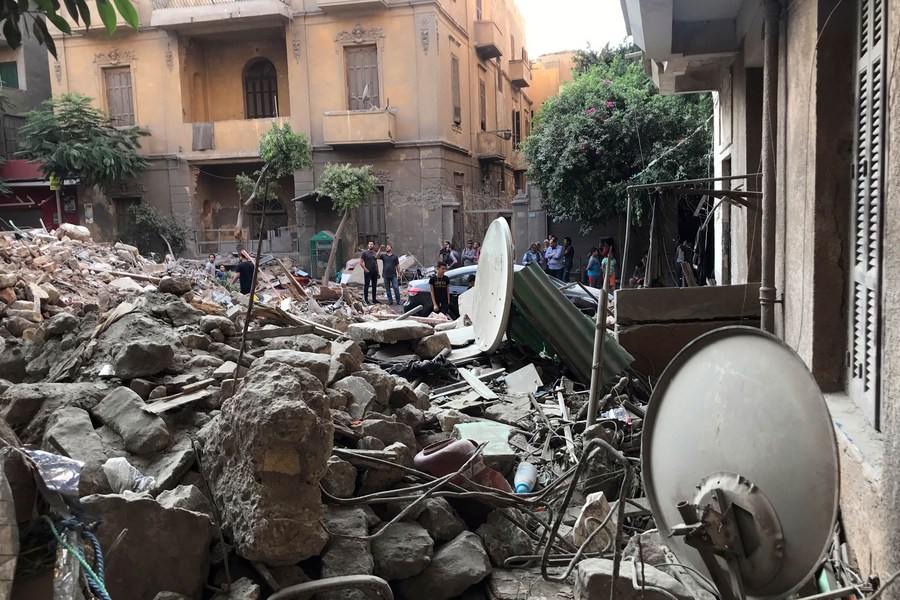 6 killed in building collapse in Cairo-Xinhua