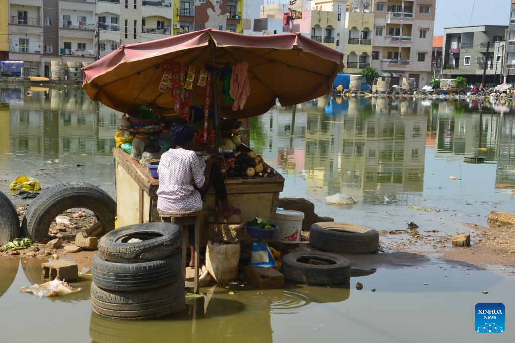 Rain flood hits Dakar, Senegal-Xinhua