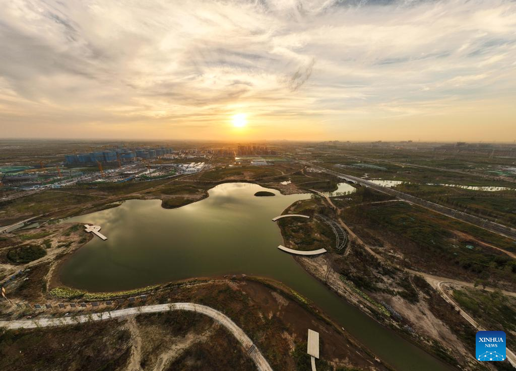 View of Xiong'an New Area in north China's Hebei-Xinhua