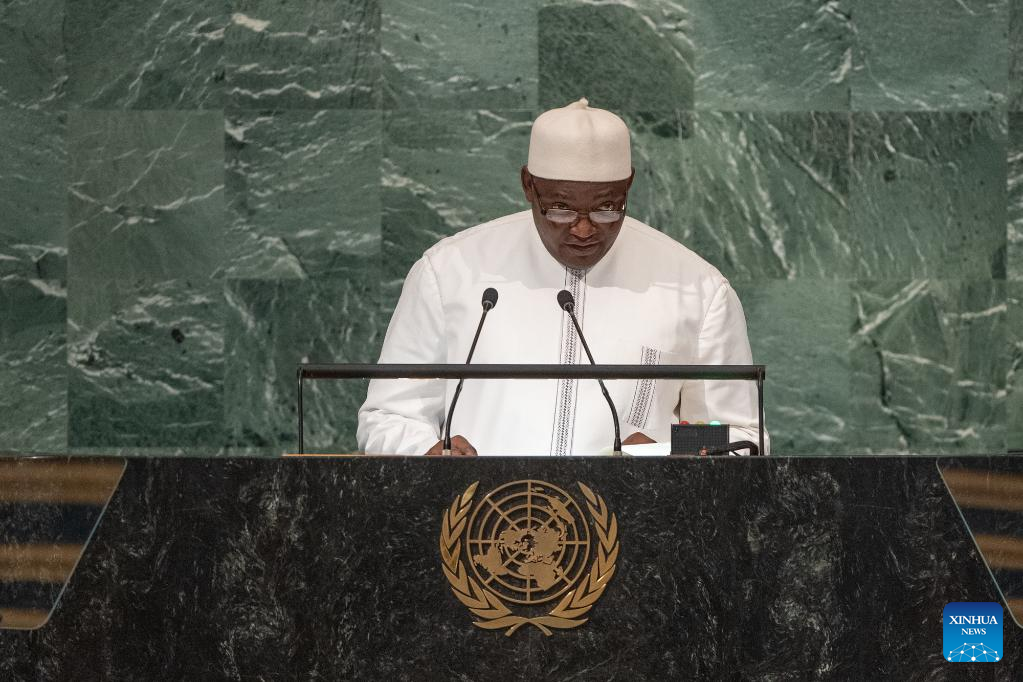 Gambian president stresses UN's role in tackling global challenges-Xinhua