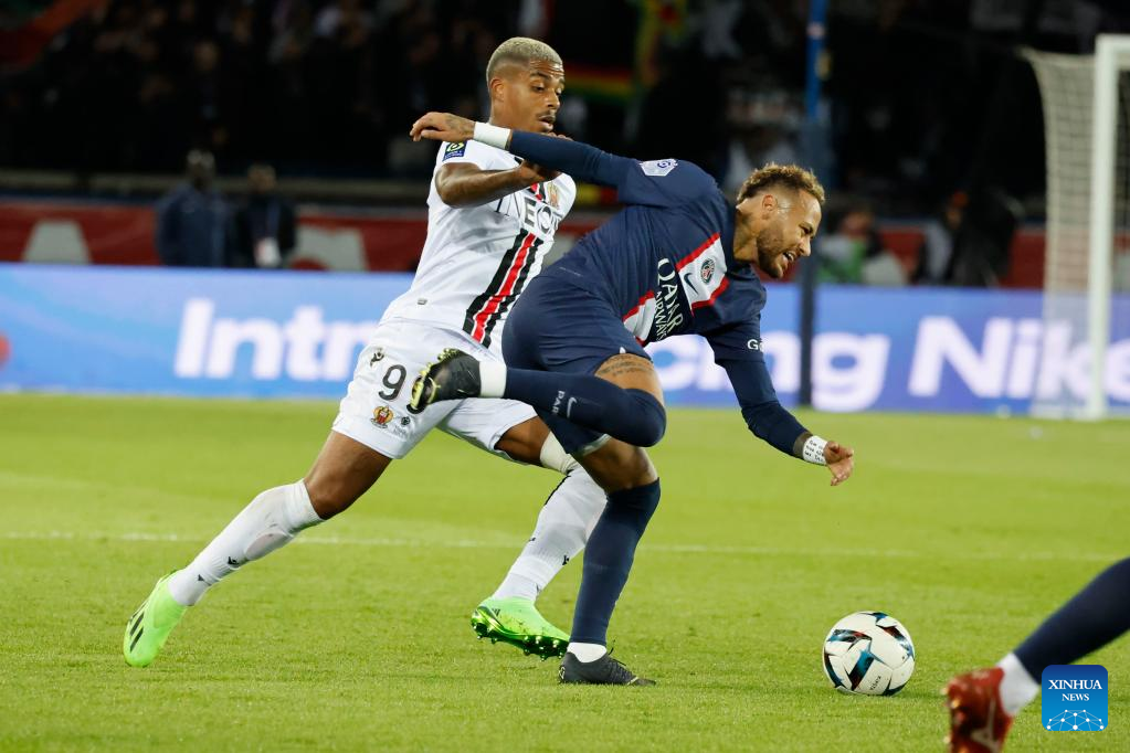 French League 1 football match: PSG vs. Nice-Xinhua