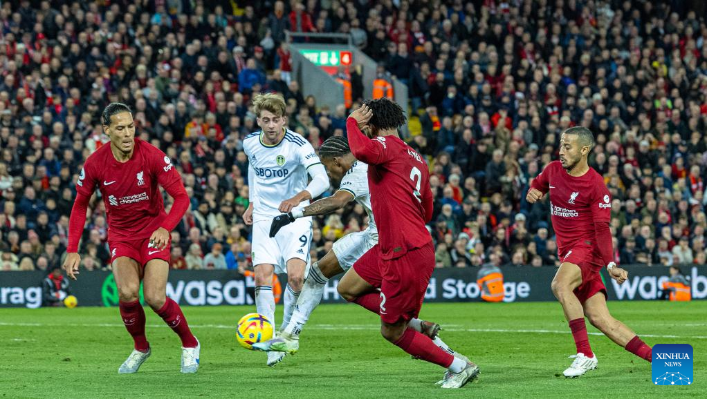 English Premier League: Liverpool vs. Leeds United-Xinhua