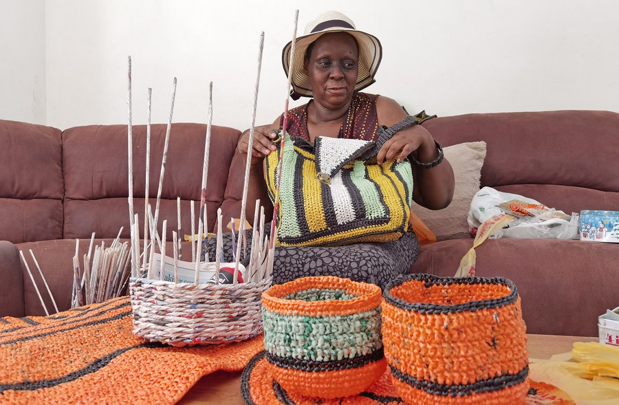 (Hello Africa) Namibia women make a living by turning plastic waste ...