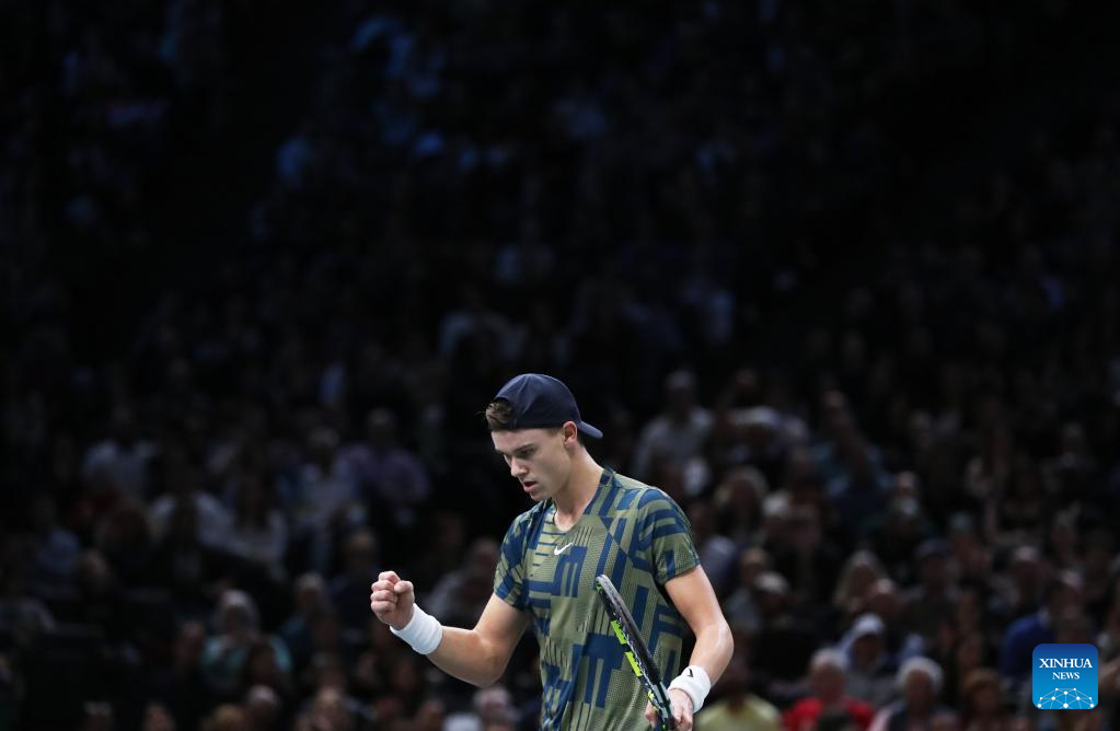 Highlights of men's singles final at Rolex Paris Masters tennis ...