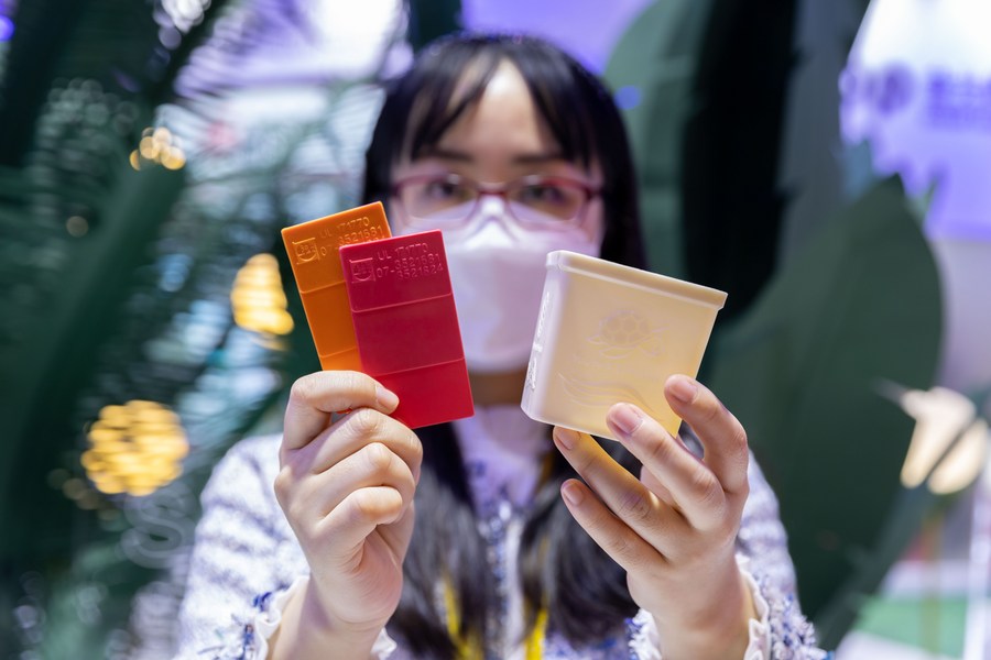 (CIIE) In pics: Green technologies at 5th CIIE-Xinhua
