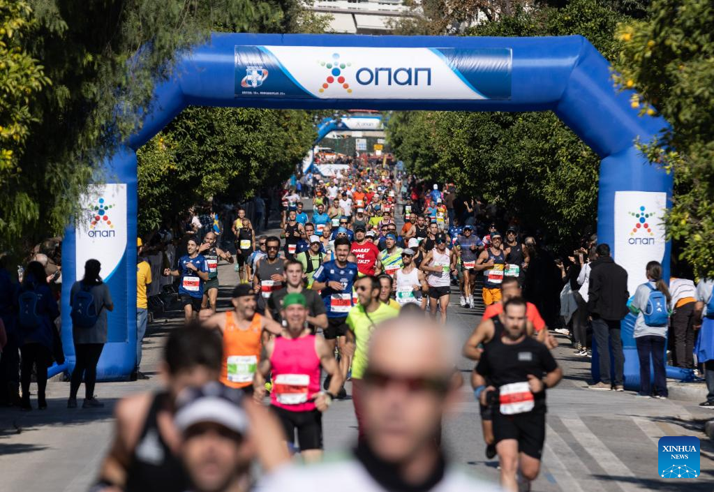 Highlights of 39th Athens Authentic Marathon-Xinhua