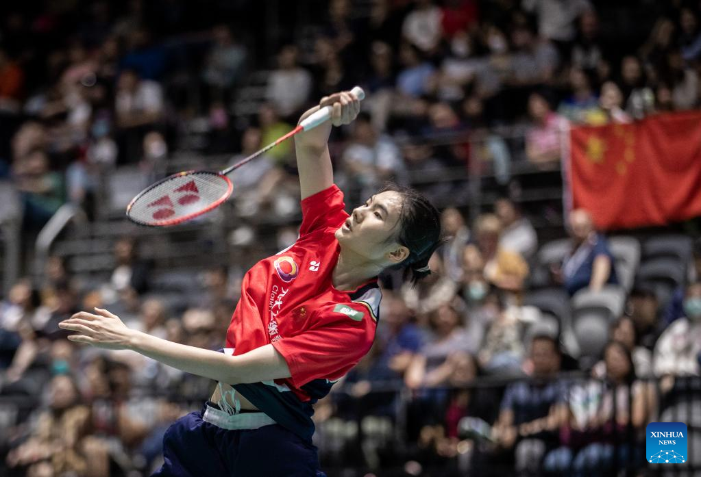 Han Yue beats Okuhara Nozomi at women's singles quarterfinal match of ...