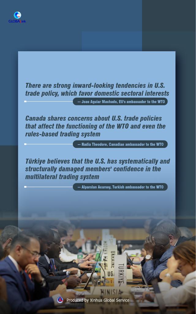 Poster: U.S. trade policies draw sharp criticism from WTO members-Xinhua