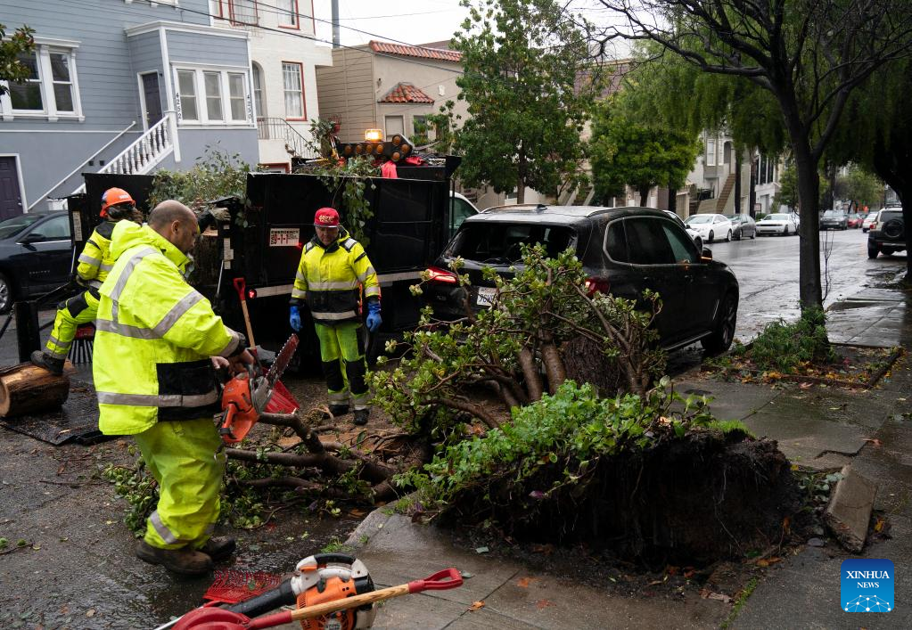 Heavy storm kills 2 in U.S. San Francisco Bay Area-Xinhua
