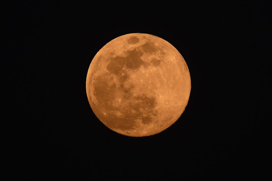 Asia Album: Full moon shines bright in sky over India's Assam state-Xinhua