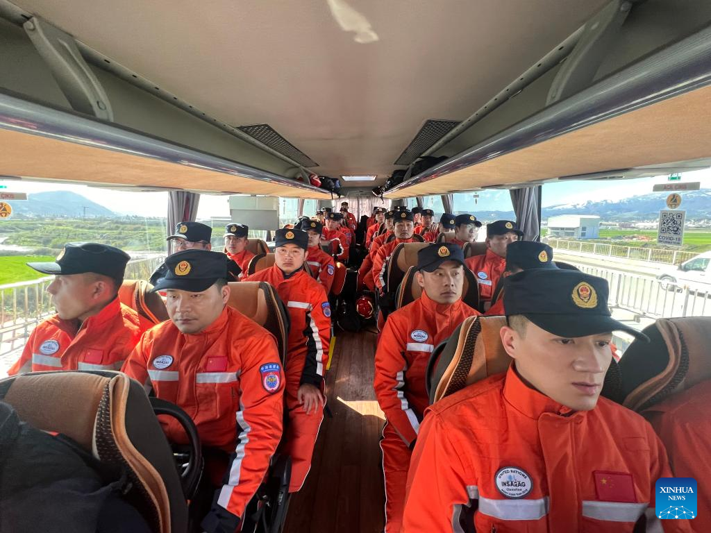 Chinese rescue team arrives in quake-hit Türkiye-Xinhua