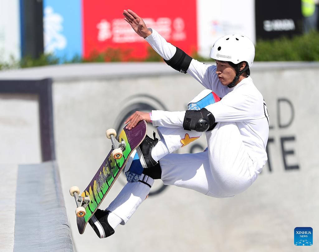 Highlights of 2022 Skateboarding Street and Park World Championships-Xinhua