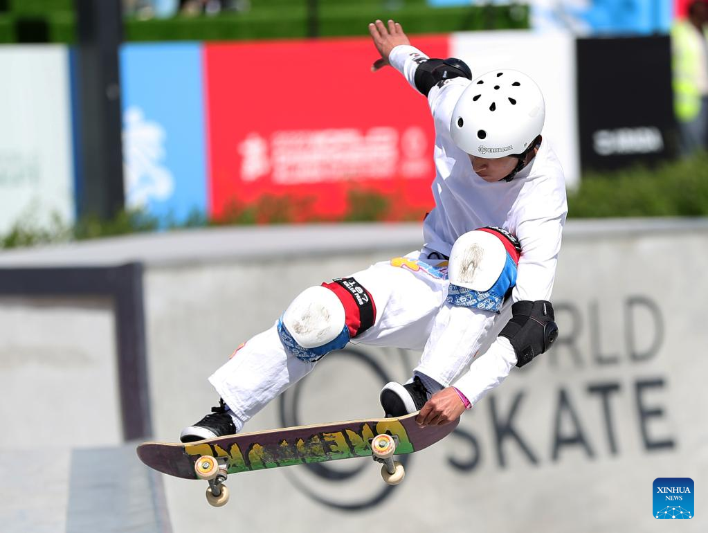Highlights of 2022 Skateboarding Street and Park World Championships-Xinhua