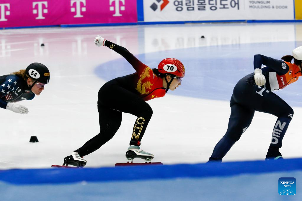 Highlights of ISU World Short Track Speed Skating Championships-Xinhua
