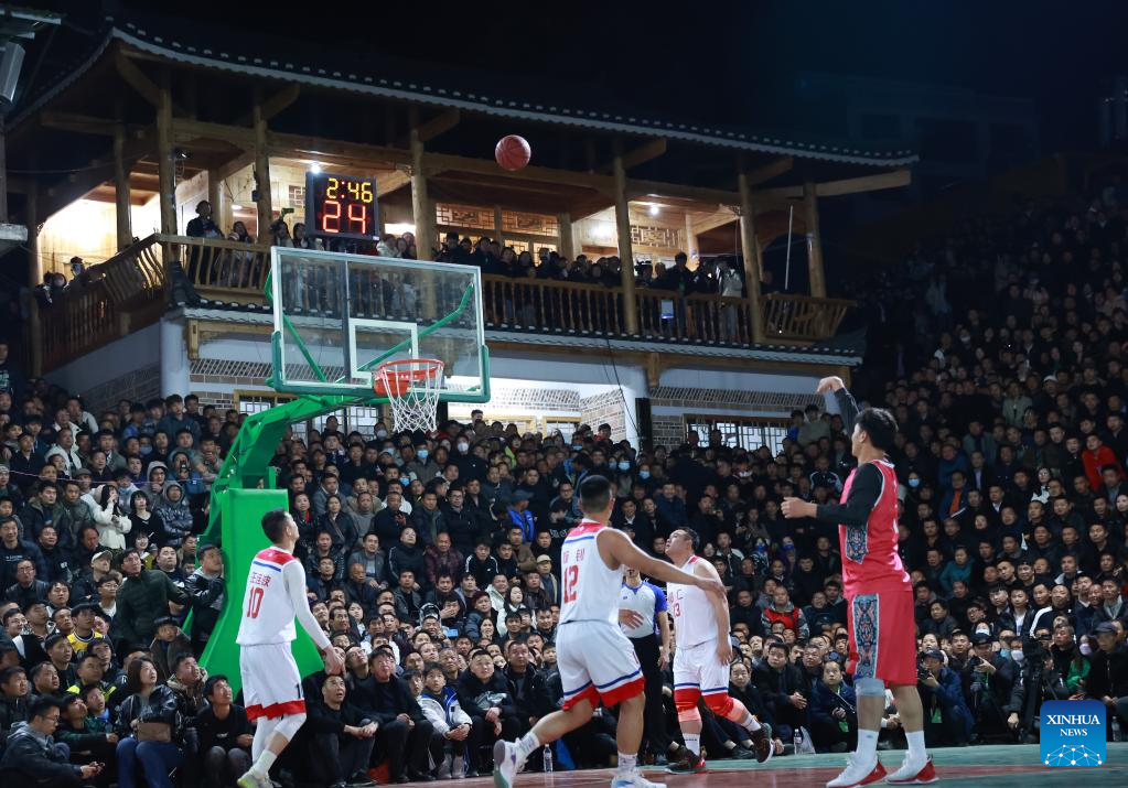 Guizhou's rural basketball games see great enthusiasm-Xinhua