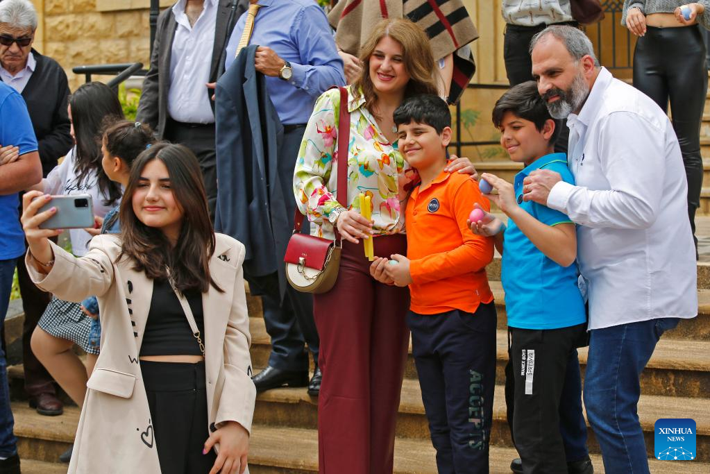 Children celebrate Easter in Lebanon-Xinhua