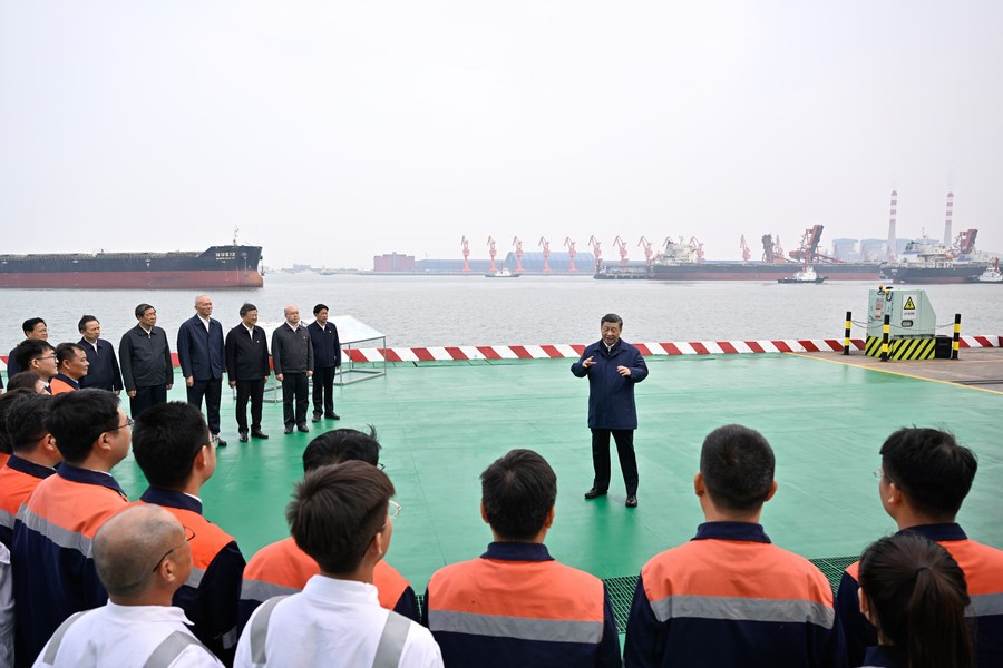Xi visits city of Cangzhou in north China's Hebei Province -Xinhua