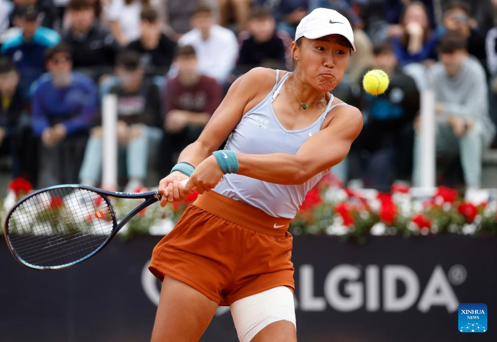 In pics: WTA Italian Open round of 16 match-Xinhua