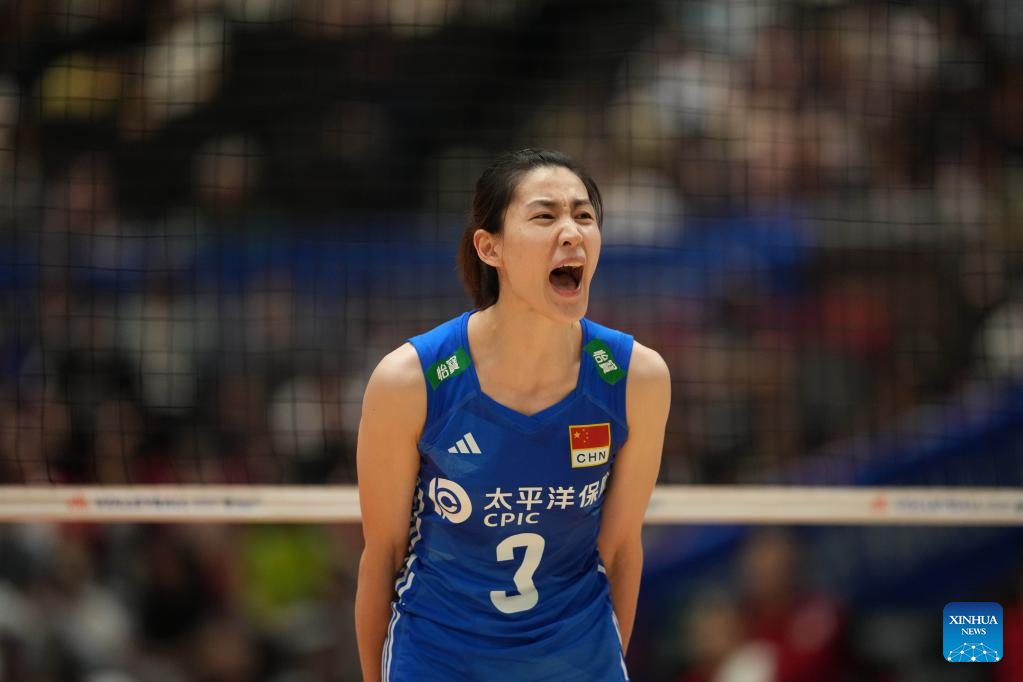China beats Japan at 2023 Volleyball Nations League-Xinhua