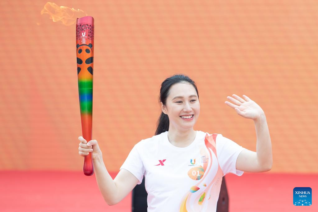 Chengdu Universiade torch relay held in Harbin-Xinhua
