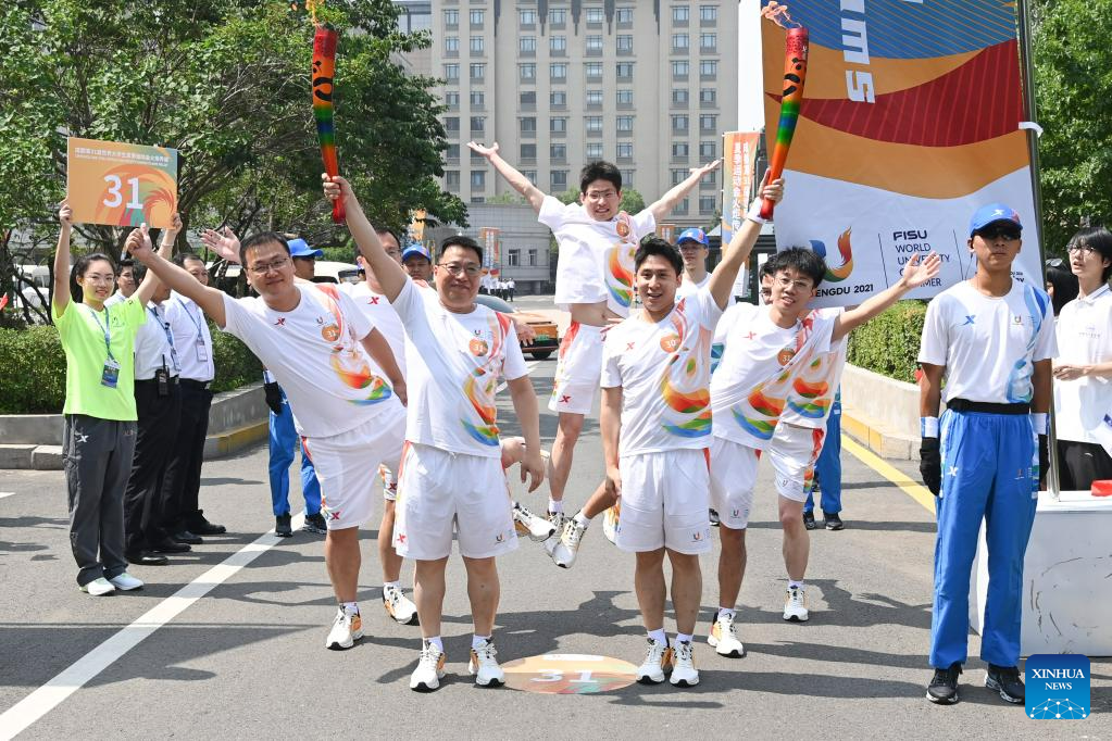 Chengdu Universiade torch relay held in Harbin-Xinhua