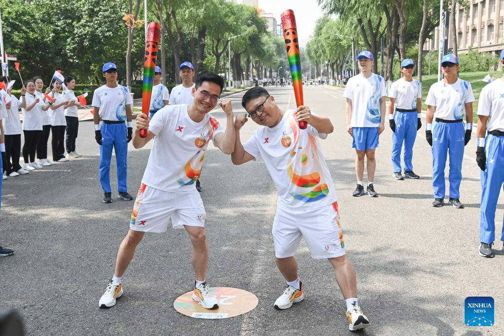 Chengdu Universiade torch relay held in Harbin-Xinhua