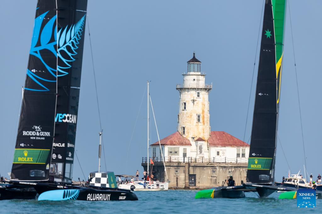 Highlights of Sail GP season 4 in Chicago-Xinhua