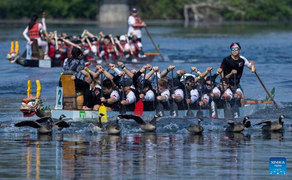Highlights of 2023 Toronto International Dragon Boat Race Festival-Xinhua