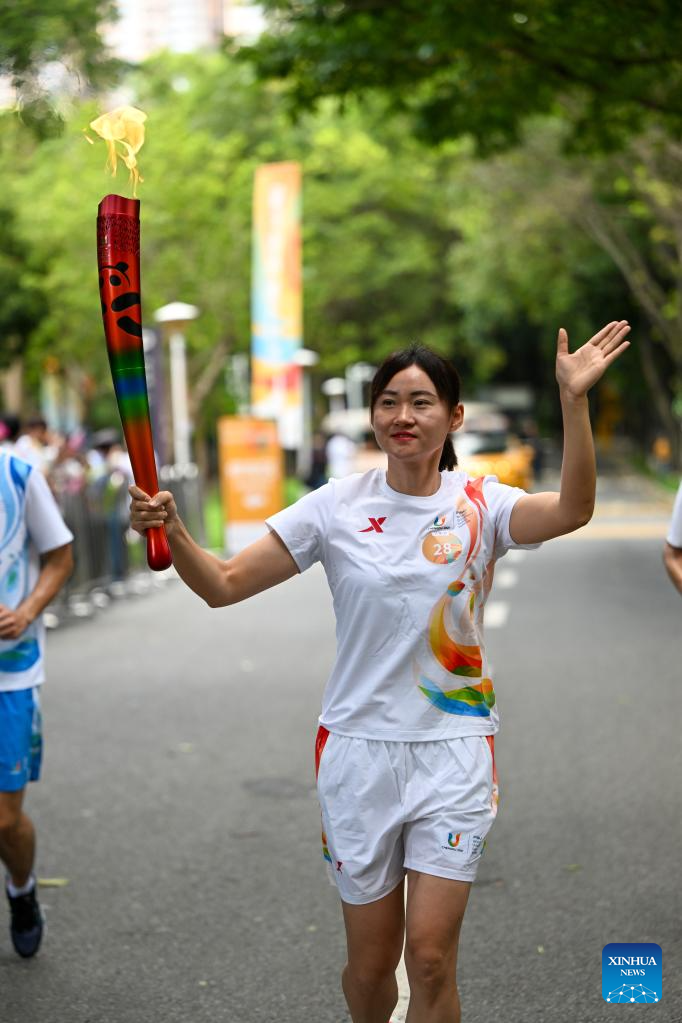 Chengdu Universiade torch relay held in Shenzhen-Xinhua
