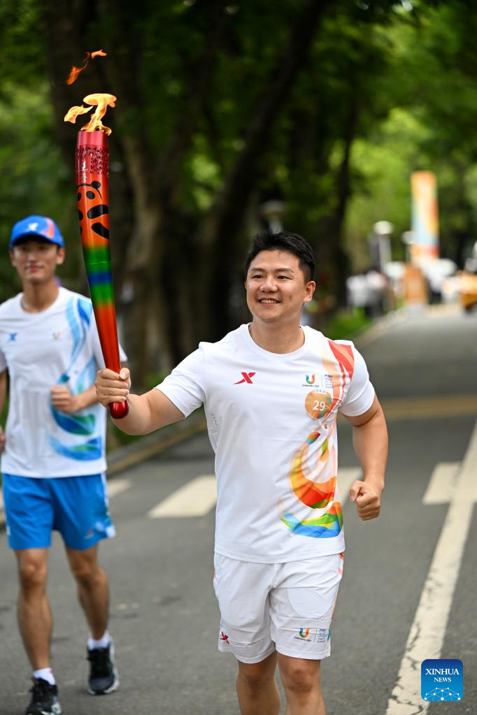 Chengdu Universiade torch relay held in Shenzhen-Xinhua