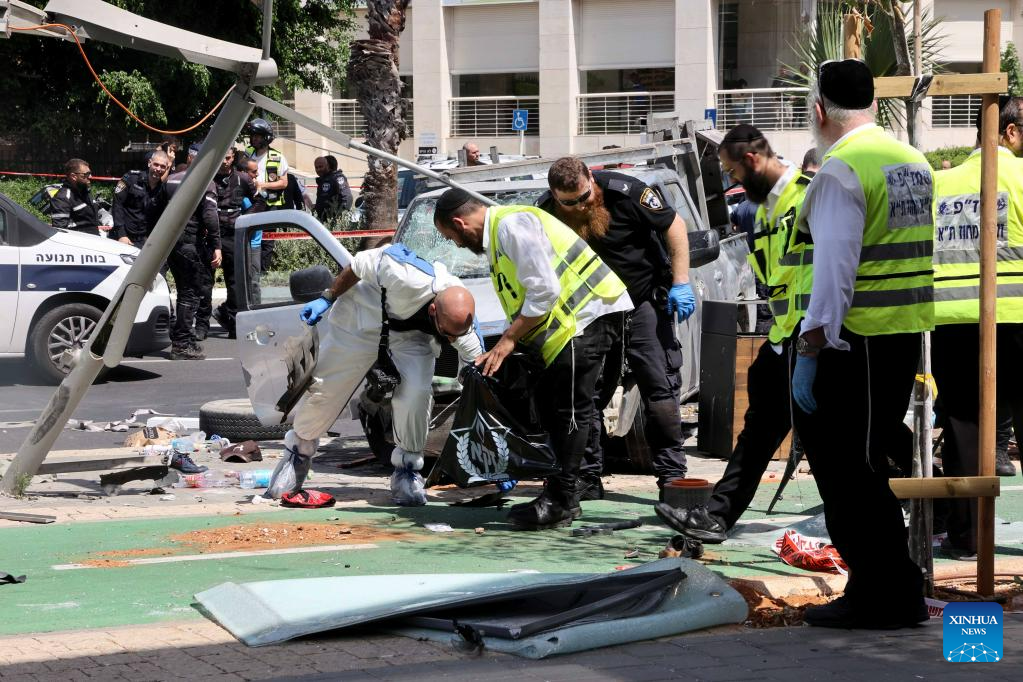 7 injured in car-ramming attack by Palestinian: Israeli police-Xinhua