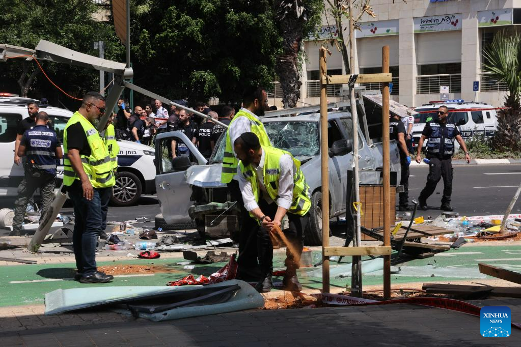 7 injured in car-ramming attack by Palestinian: Israeli police-Xinhua