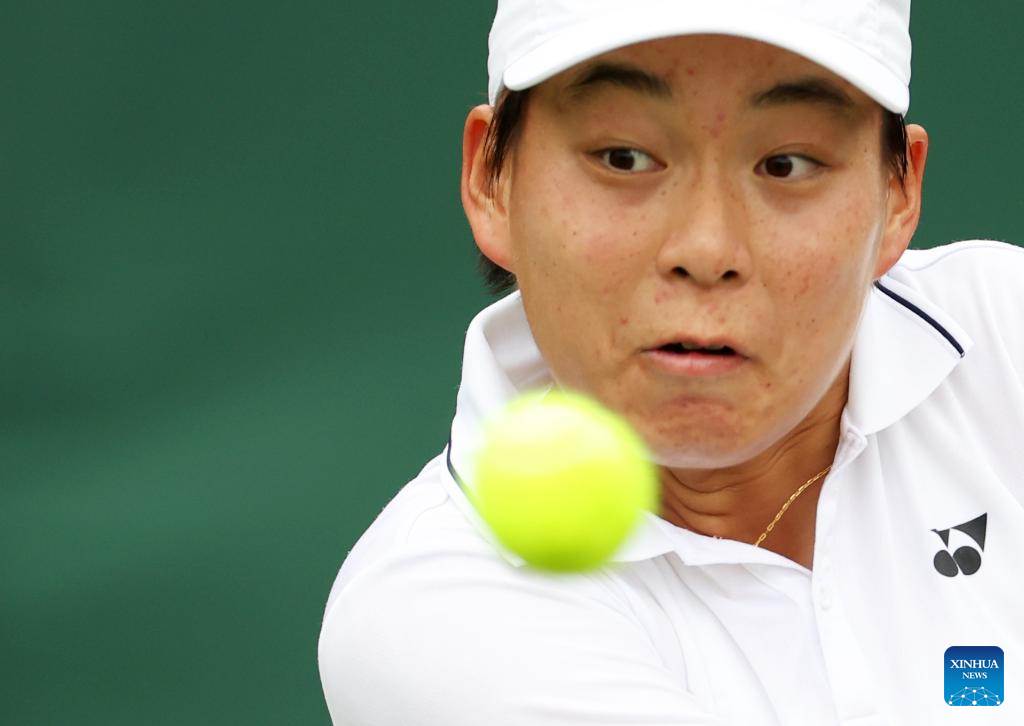 Highlights of singles at Wimbledon Tennis Championships-Xinhua