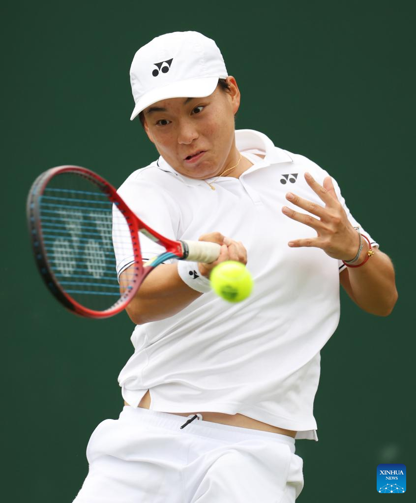 Highlights of singles at Wimbledon Tennis Championships-Xinhua