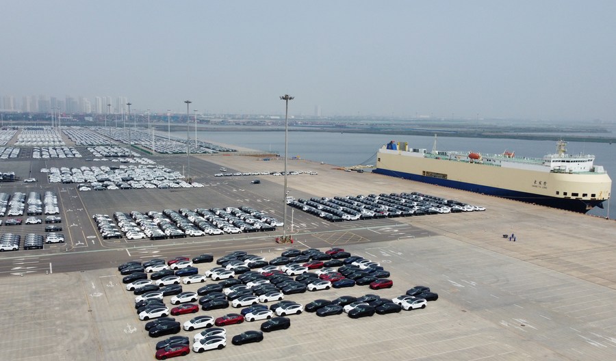 InPics: China's Tianjin Port sees record-high container throughput in ...