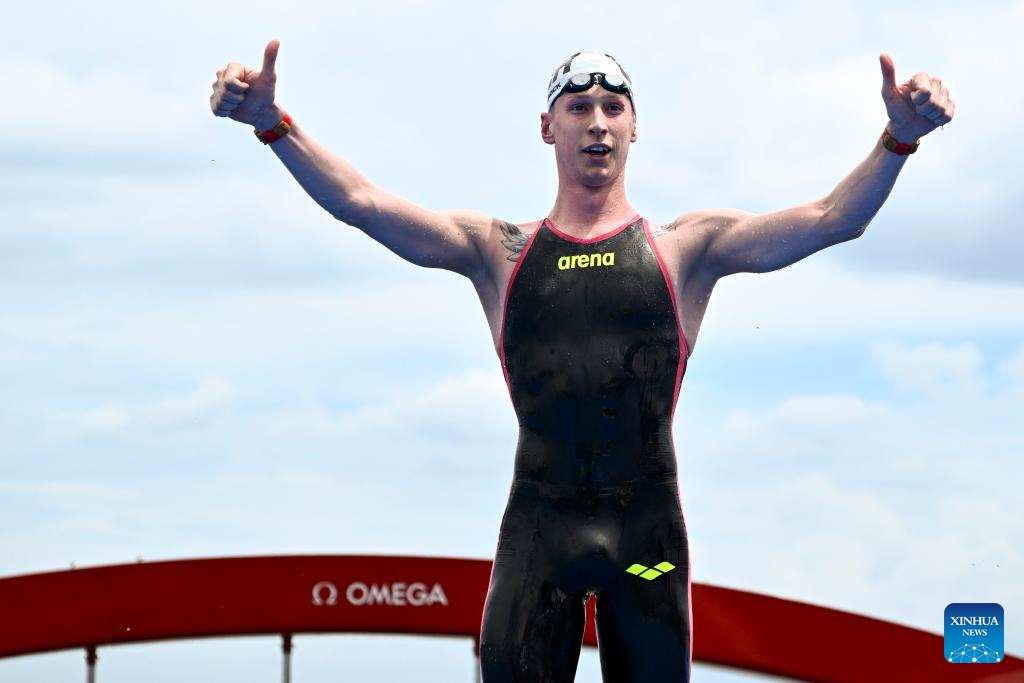 Wellbrock wins 4th open water gold for Germany at swimming worlds-Xinhua