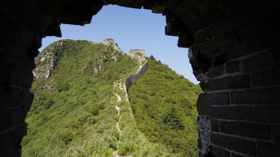 InPics: Summer view of Baiyangyu Great Wall in Hebei-Xinhua