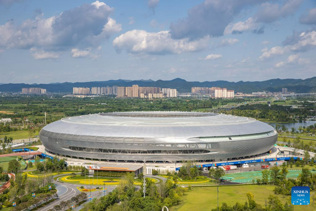 In pics: Dong'an Lake Sports Park ahead of opening ceremony of Chengdu ...