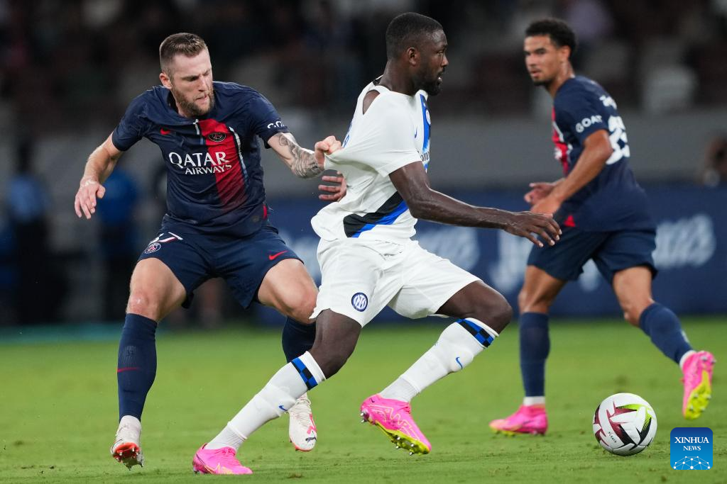 Friendly match: Paris Saint-Germain FC vs. FC Inter Milan-Xinhua